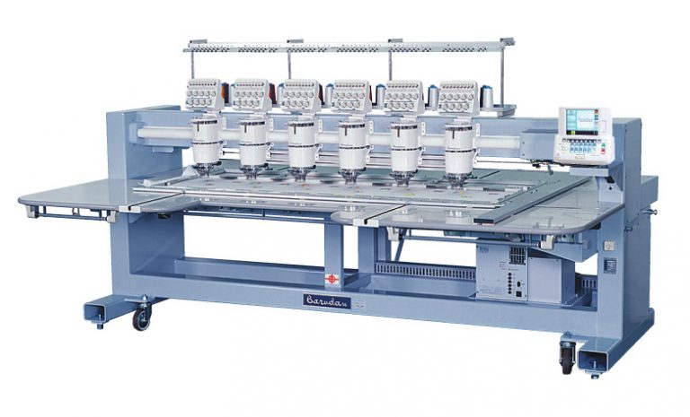 Multihead embroidery machines with drop down table (for finished goods ...